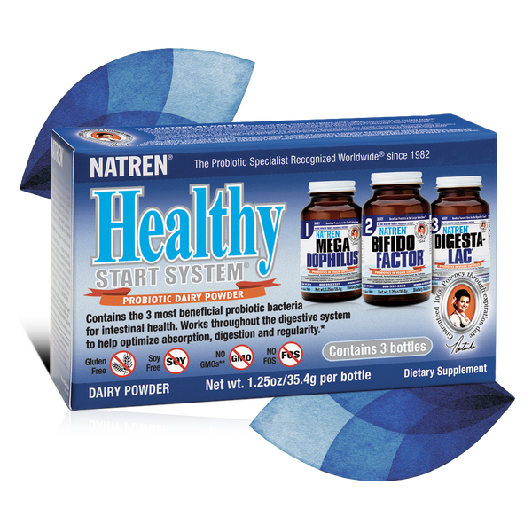 Natren Healthy Start System, Probiotic Capsules, 3 Step System, Dairy
