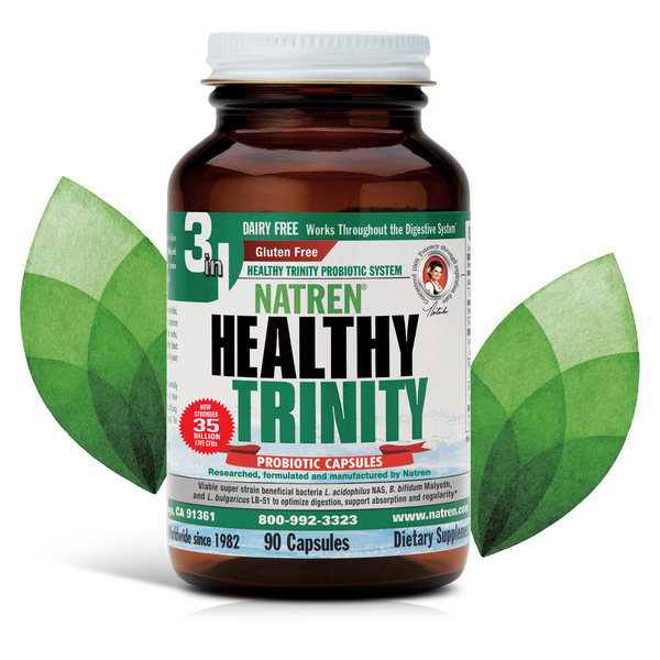 Natren Healthy Trinity, Multi-Probiotic Capsules, Vegan