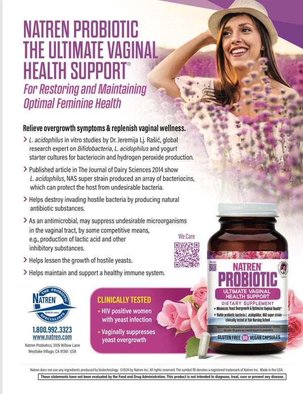 NATREN PROBIOTIC THE ULTIMATE VAGINAL HEALTH SUPPORT®